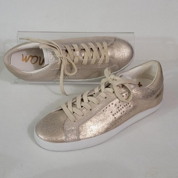 Sam Edelman | Shoes | Sam Edelman Aubrie Sparkling Rose Gold Leather ...